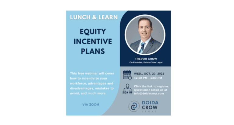 Equity Incentive Plans Webinar | Doida Crow Legal